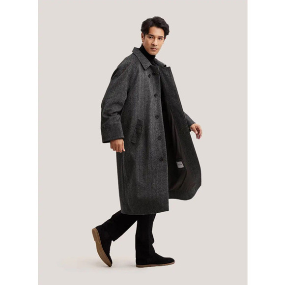 Gentle Herd | Jackets & Coats | Gentle Herd Singlebreasted 0 Wool Long ...